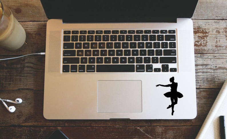 Dancing Ballerina Laptop Vinyl Decal MacBook Sticker Window Mac Apple ...