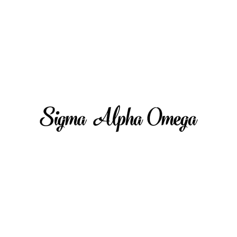 Sigma Alpha Omega Vinyl Decal - Sorority Greek Letter Available in ...