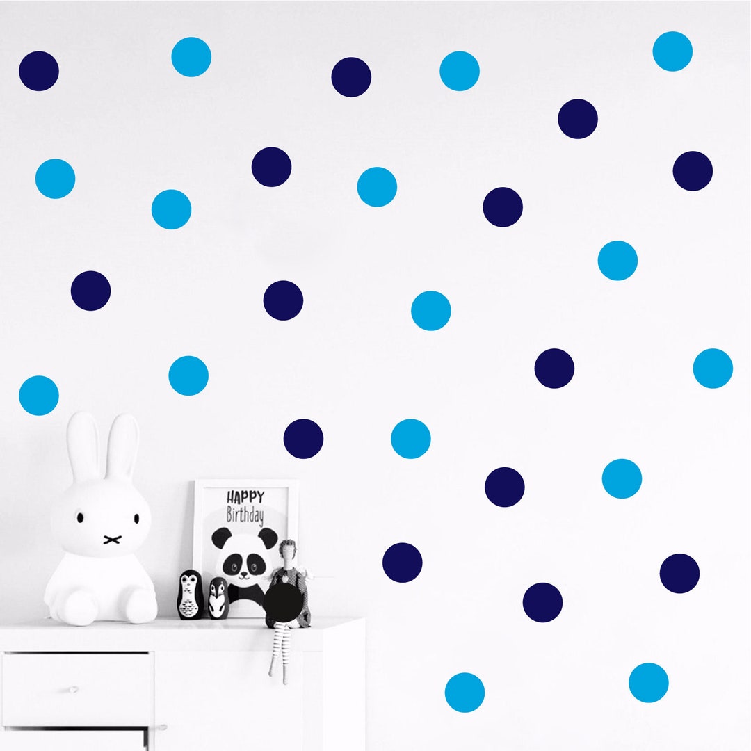 Set of Polka Dots Wall Decals Set Stickers Confetti - Multiple Colors ...