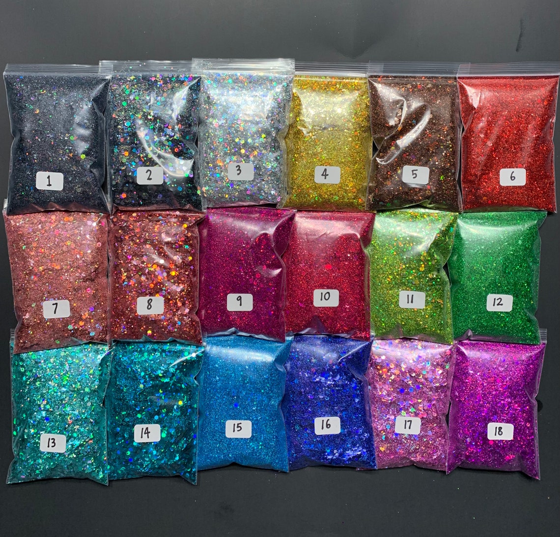 Glitter Holographic Glitter 3mm Mixed Sequins Holographic - Etsy