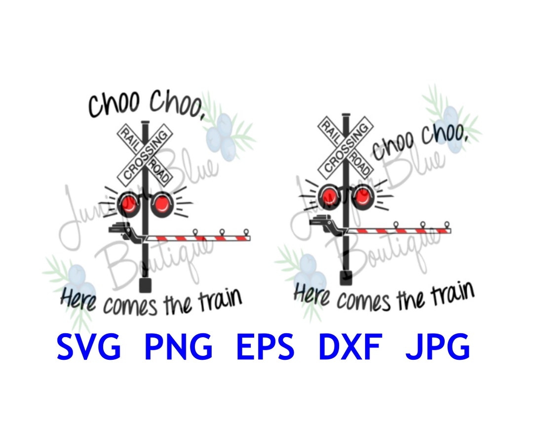 Train Crossing SVG, Choo Choo Cricut Files (digital Download) - Etsy