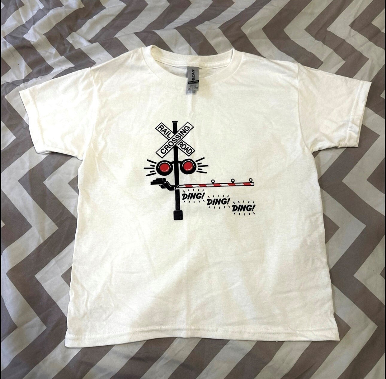 Kids Train Crossing Shirt - Etsy