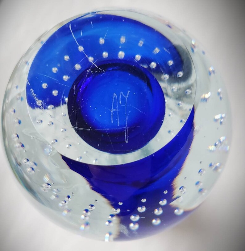 Adam Jablonski Blown Crystal Desktop Sculpture, Teardrop Paperweight ...