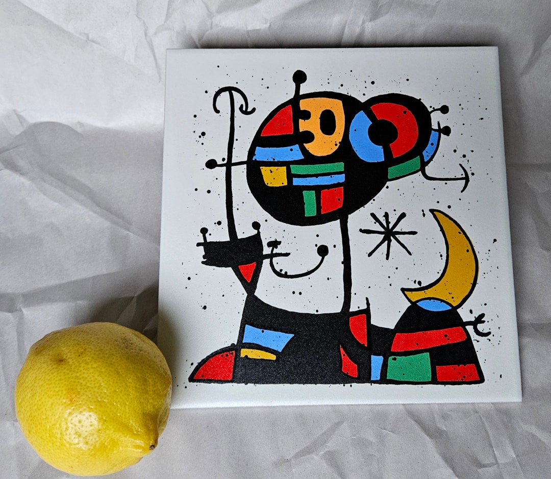 Tile Trivet, Joan Miró, Spanish Tile - Etsy
