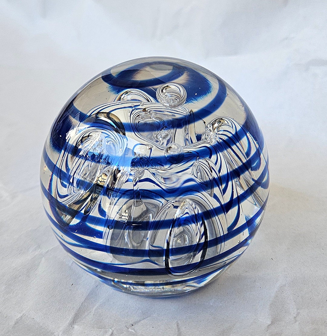 Fantastic Rollin Karg Blown Glass Paperweight, Signed - Etsy