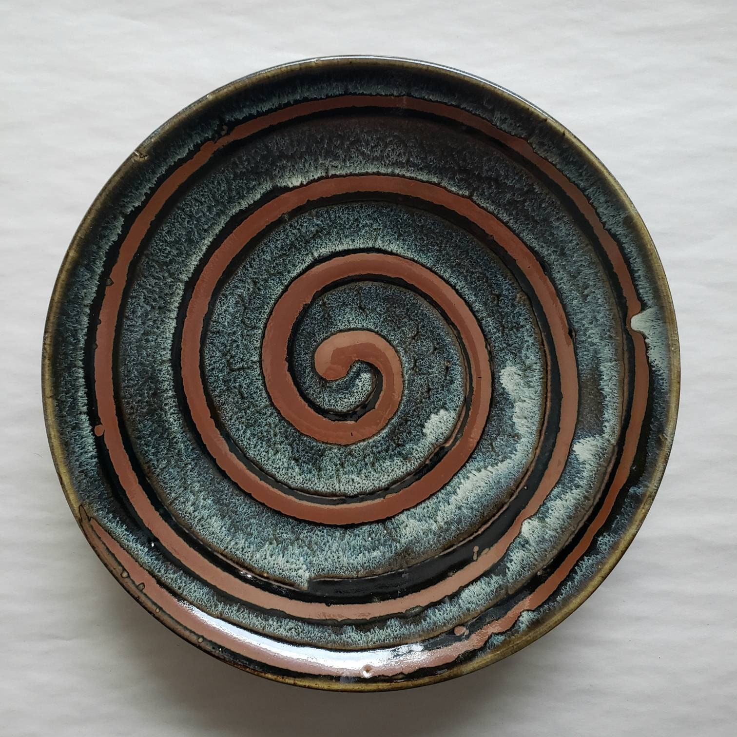 Japanese Mingei Pottery Plates, Style of Shoji Hamada, Set of 2 Plates ...