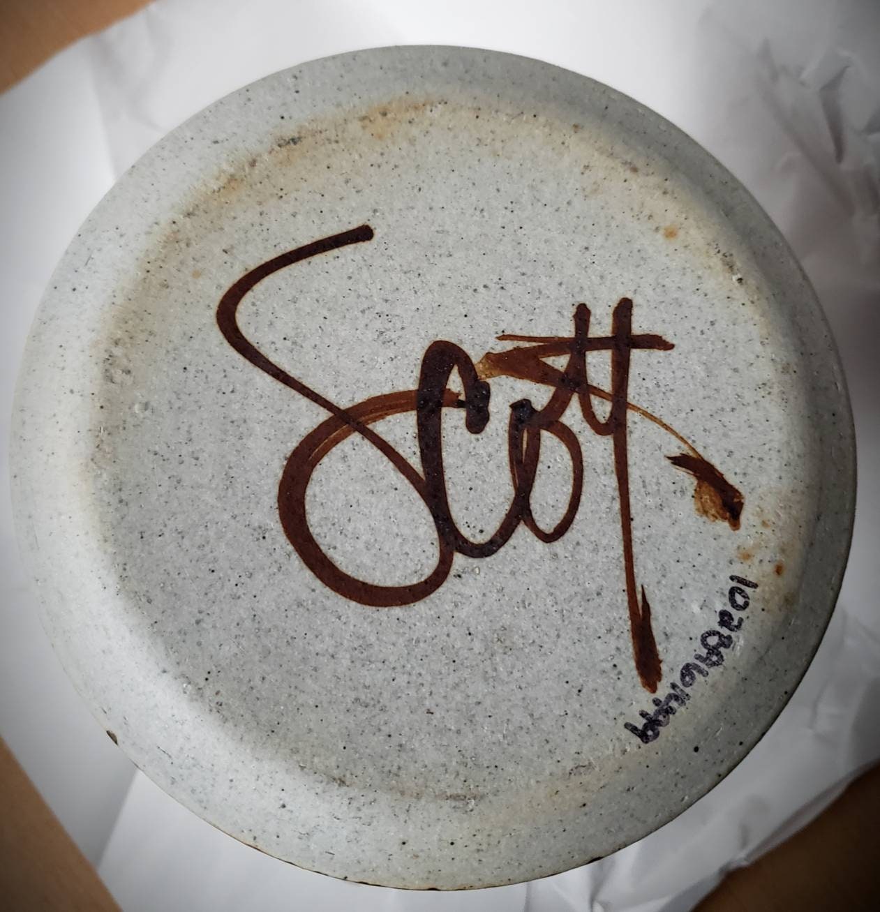 Fantastic Sam Scott Pottery Pitcher, Listed Artist, Signed Studio ...