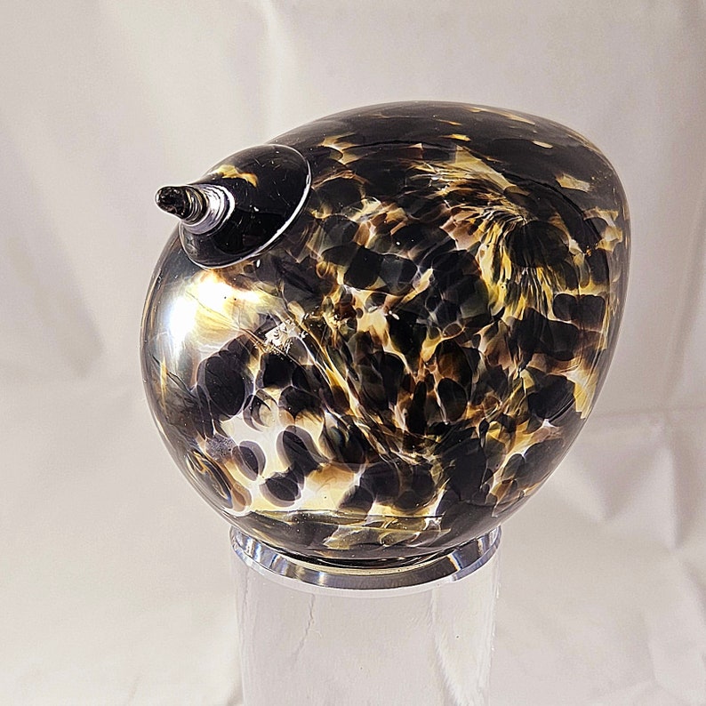 Vintage Blown Glass Bird Paperweight, Desktop Sculpture, Bengt Edenfalk ...
