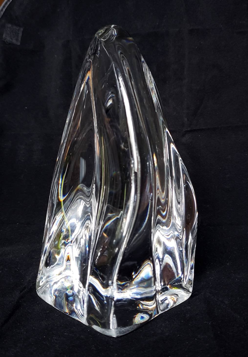 Vintage Freeform French Crystal Sculpture or Bookend Daum | Etsy