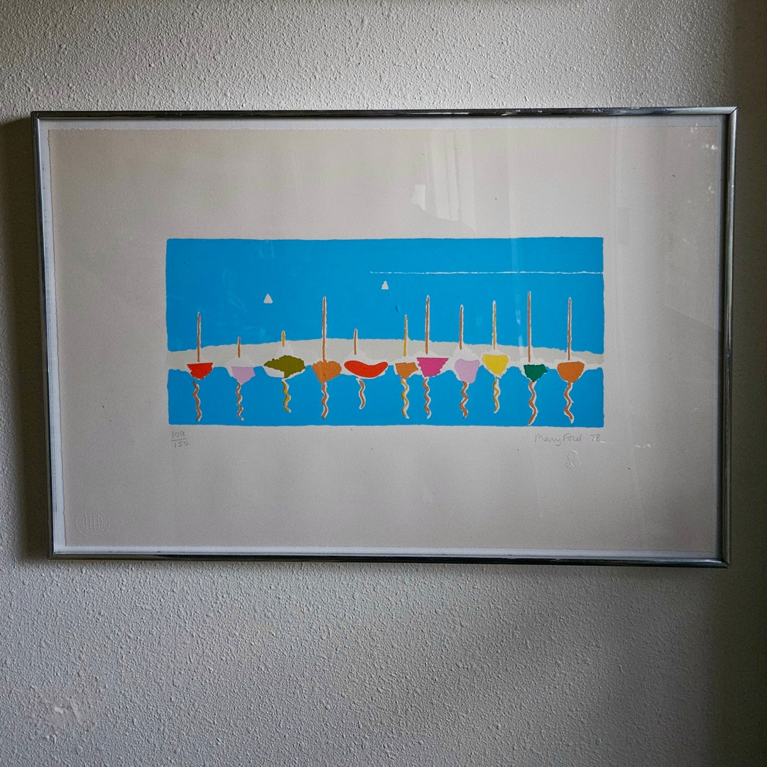 Mary Ford Signed and Numbered Print, Antibes, Listed Artist - Etsy