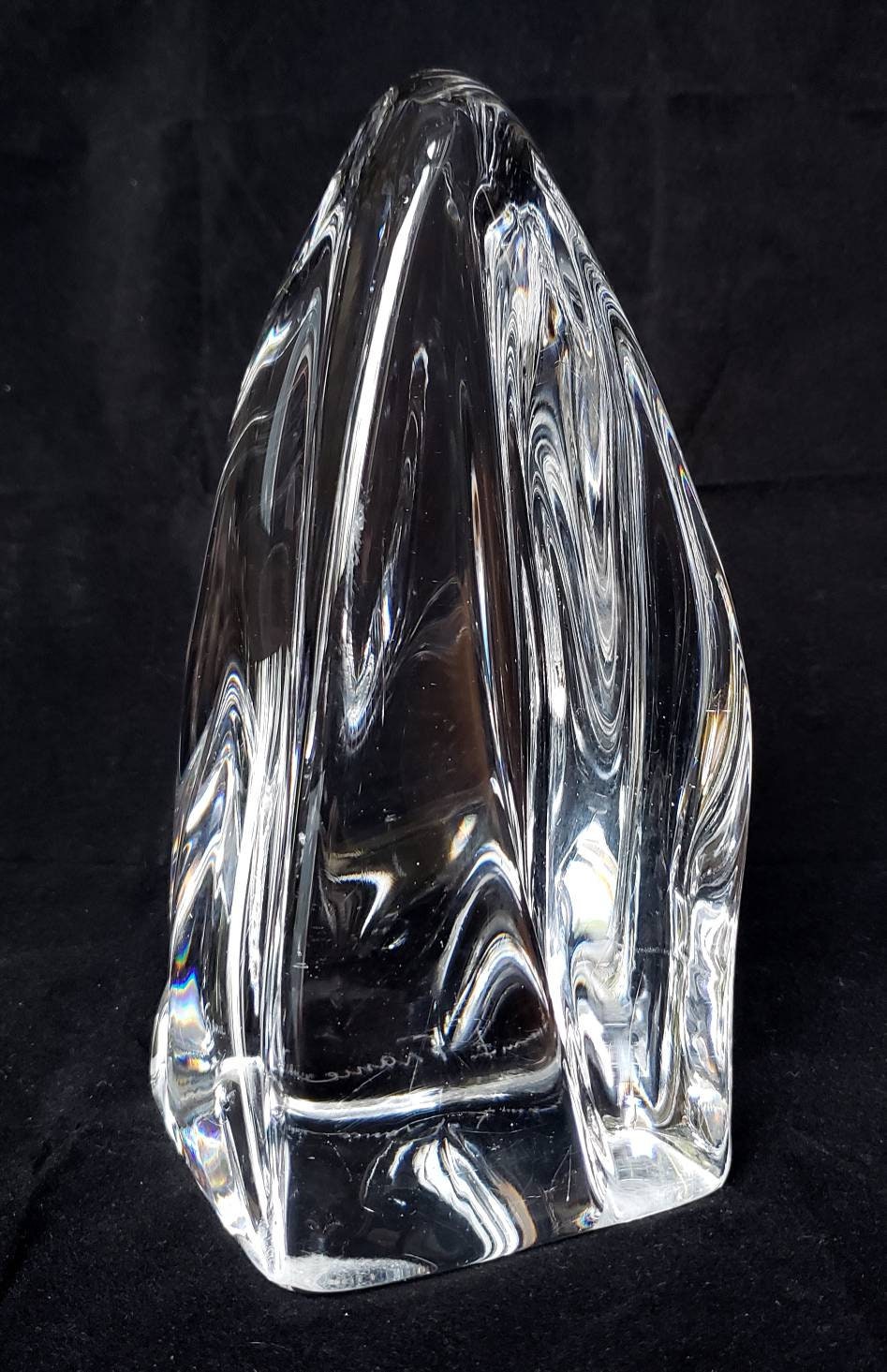 Vintage Freeform French Crystal Sculpture or Bookend Daum | Etsy