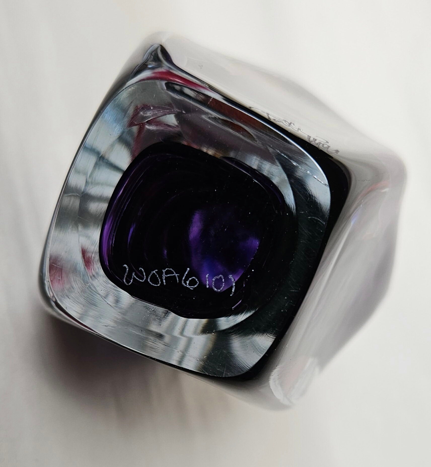 Eric Brakken Art Glass Desktop Sculpture, Monumental Paperweight ...