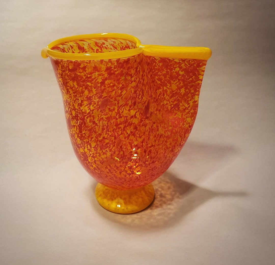 Blown Glass Creamer, Beth Fishman Art Glass, Orange or Green - Etsy