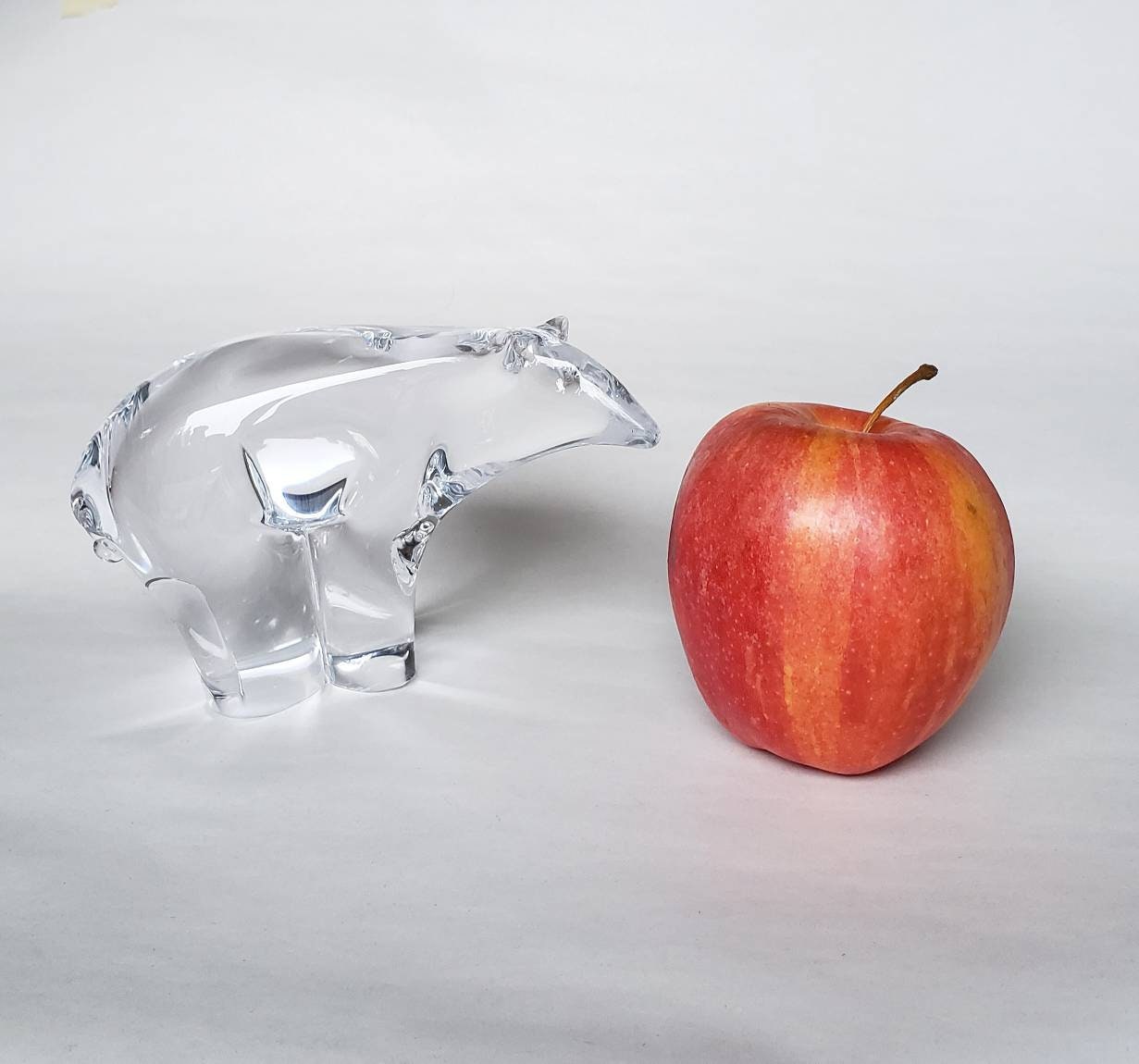 Arnold Larson Crystal Sculpture, Polar Bear Paperweight, Listed Artist ...