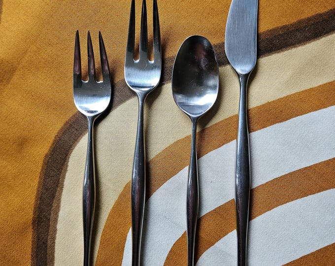 Mid Century Flatware, Lauffer Stainless, Japan, Modern Silverware ...
