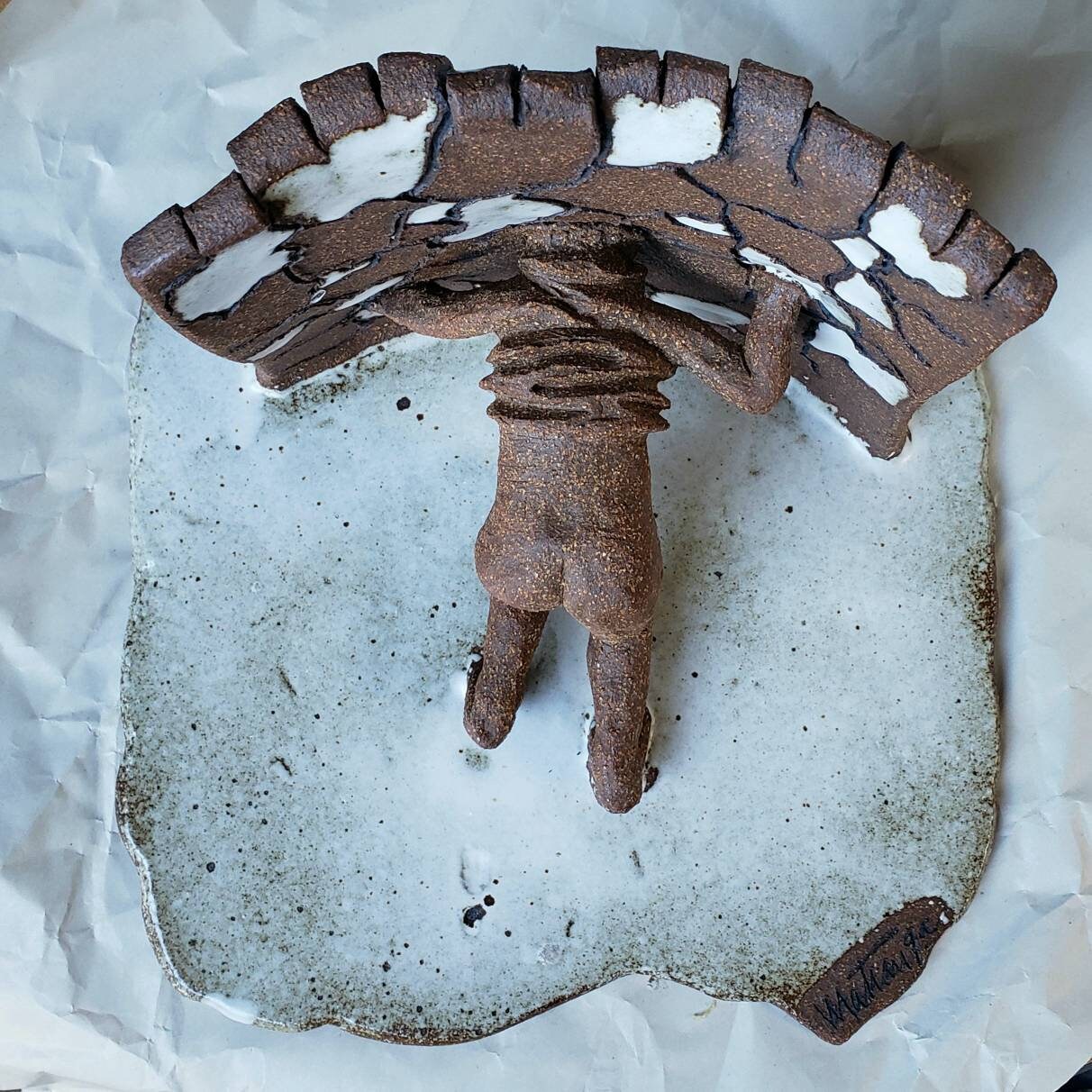 REDUCED Vintage Pottery Sculpture, Frank Matranga, Listed Artist ...