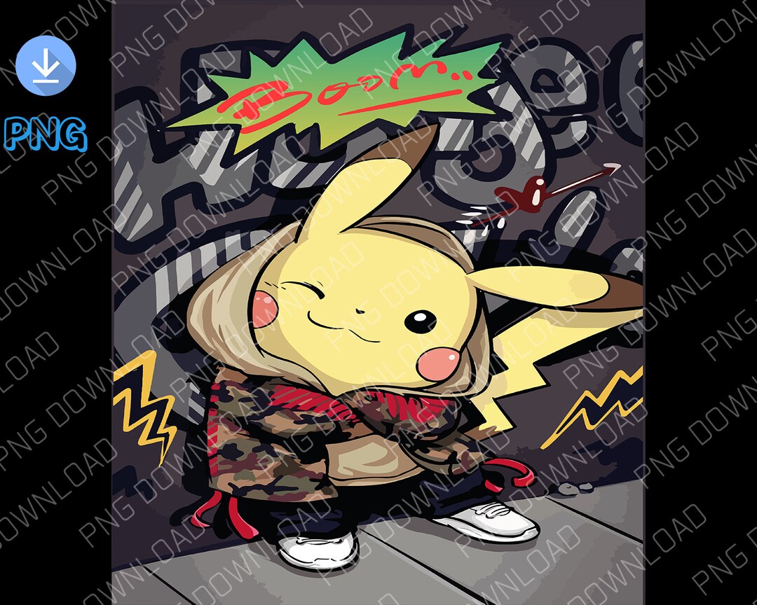Art Pikachu Boom Cool Dowload Prints Posters - Etsy