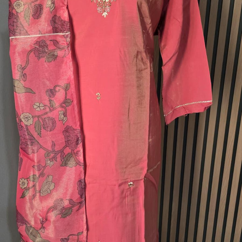 Crepe Silk Indian Suit - Etsy