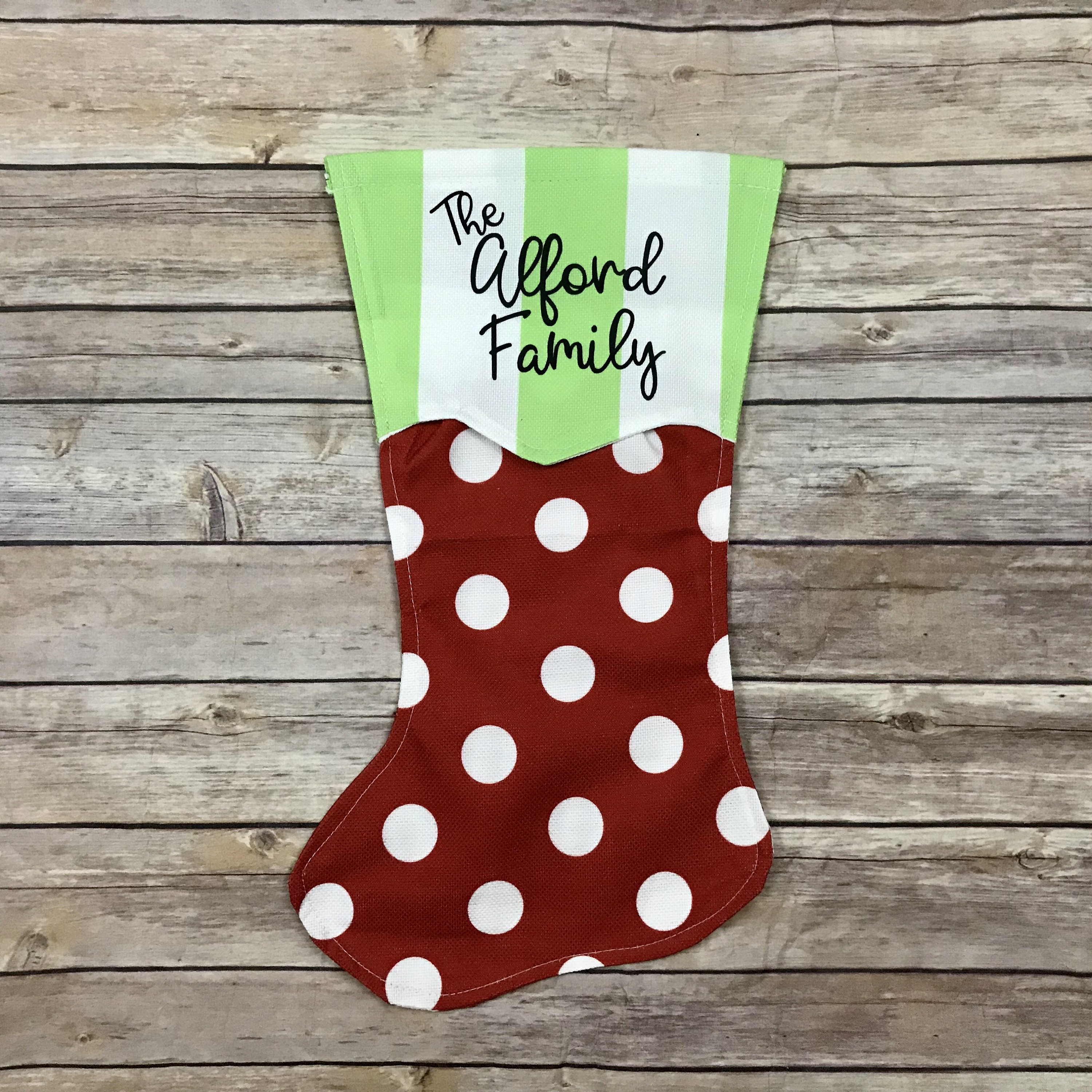 Personalized Christmas Stocking Garden Flag Christmas Yard - Etsy