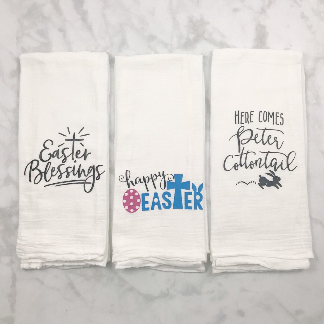 Easter Flour Sack Towel Set - Easter Towels - Easter Decor Spring ...