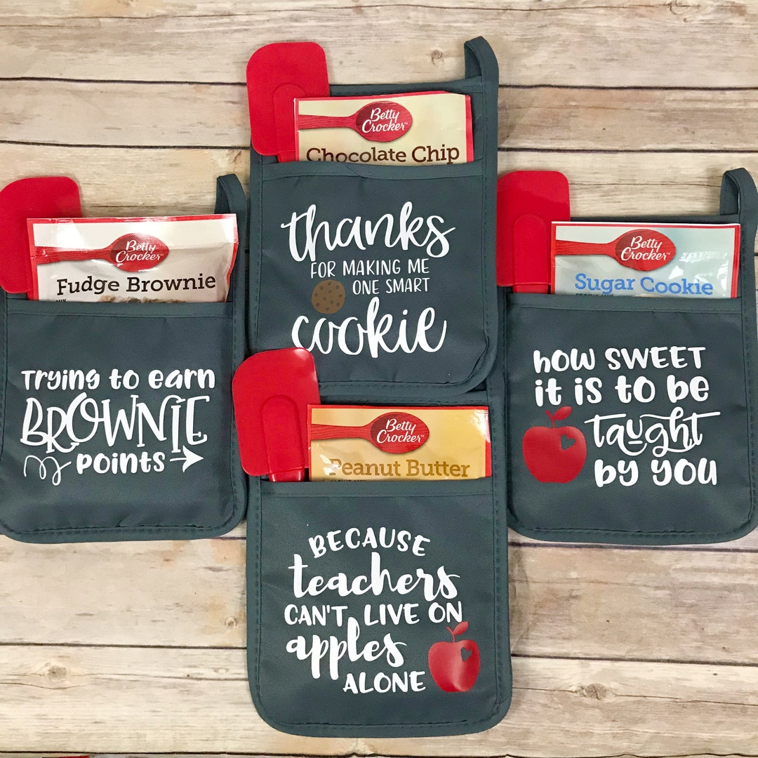 Teacher Christmas Gifthank You Gift Cookie Pot Holder Gift Set Teacher ...