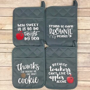 Teacher Christmas Gifthank You Gift Cookie Pot Holder Gift Set Teacher ...