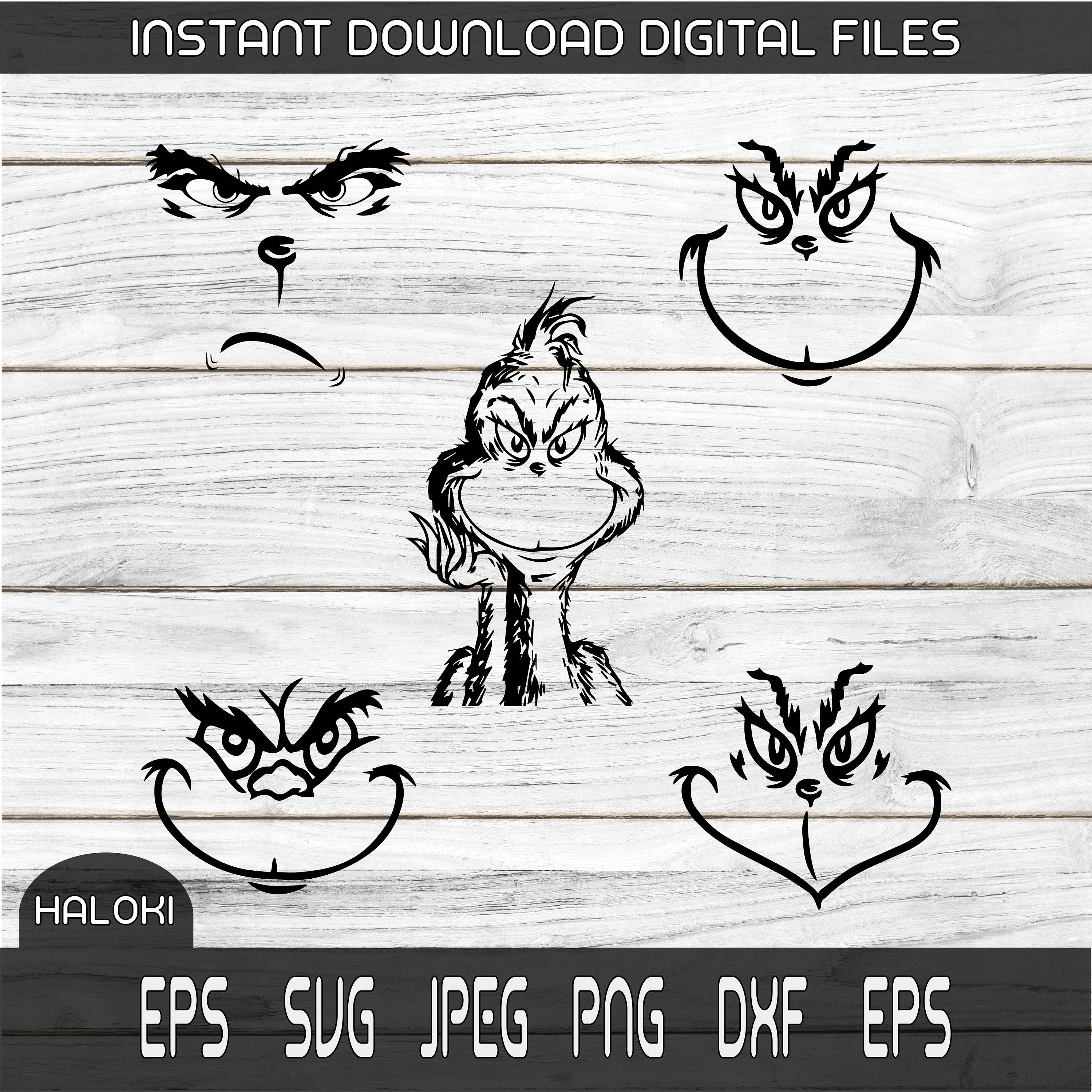 The Grinch Svg Grinch Svg Grinch Png Grinch Face Svg - Etsy Israel