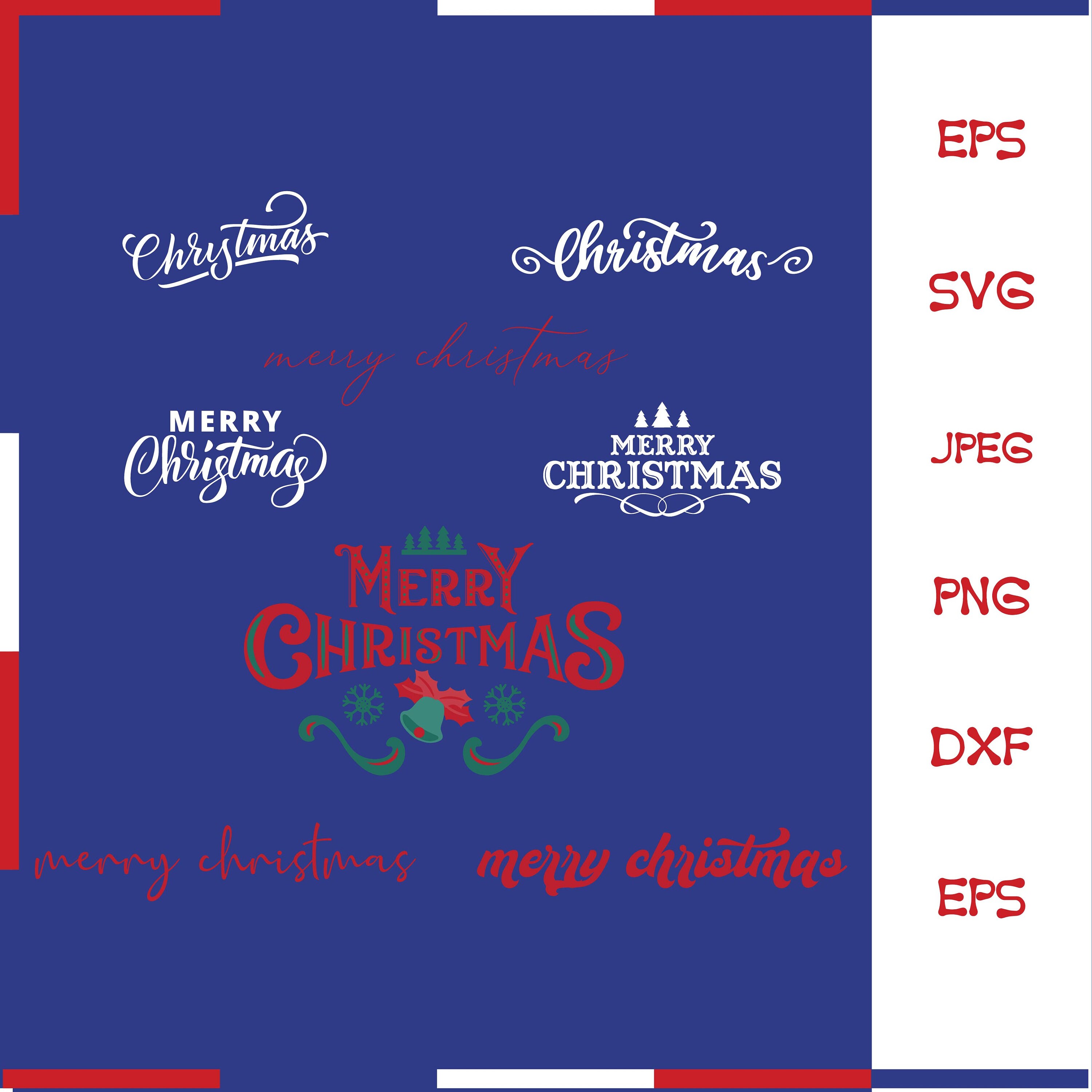 Merry Christmas Text Svg, Wavy Text Svg, Christmas Png, Christmas ...