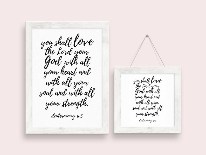 Printable Bible Verse Script Wall Art - 12" X 18" Digital Download - Etsy