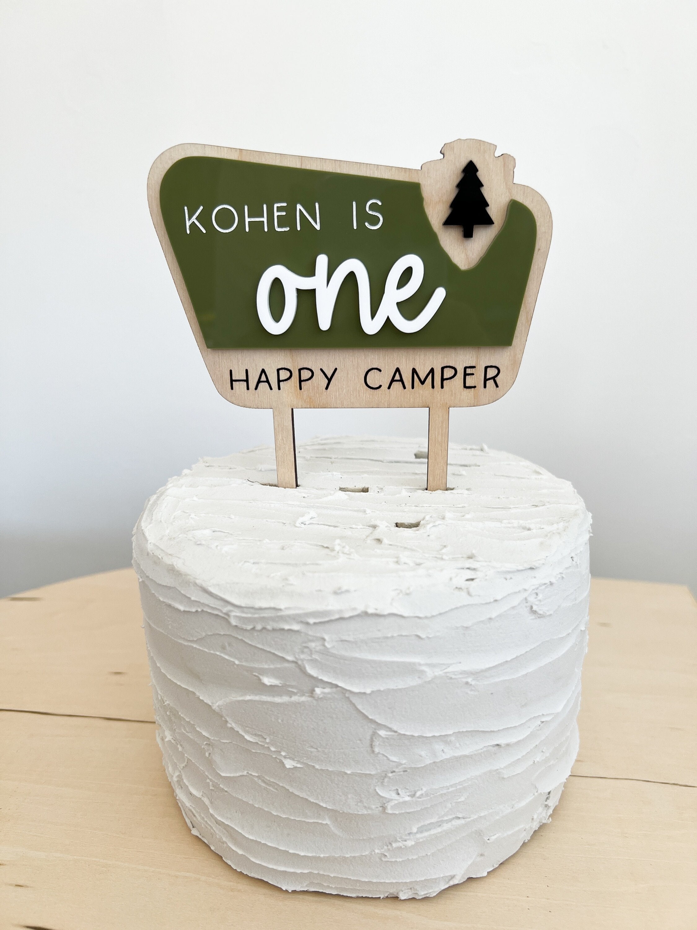 Camping Birthday Cake Topper: National Park Theme, Wildlife Decor - Etsy