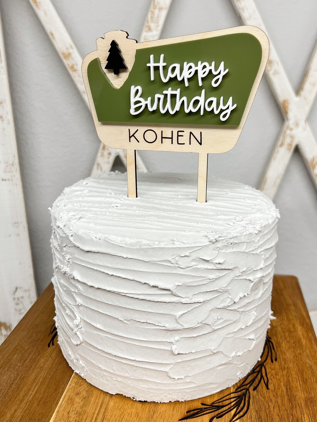 National Park Birthday Cake Topper Camping Sign Birthday Cake - Etsy