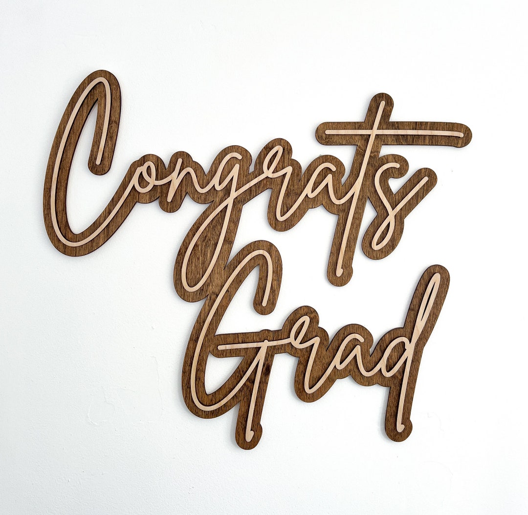 Congrats Grad Custom Graduation Sign, Custom Congrats Grad Sign Class ...