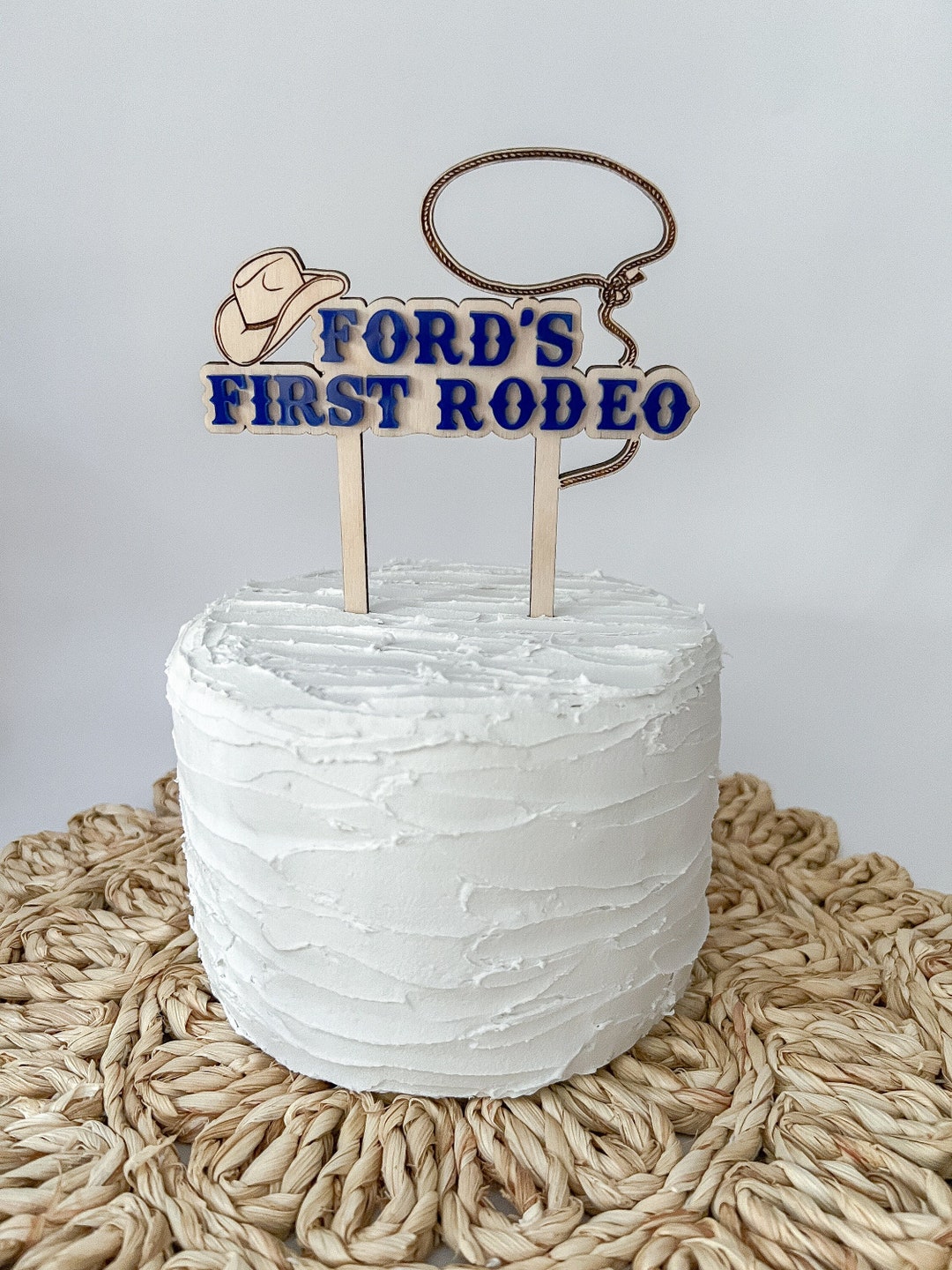 First Rodeo Cake Topper, First Birthday Rodeo Cake Topper, Western ...