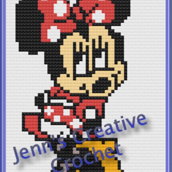 Crochet Graph Minnie Mouse Pattern - Etsy
