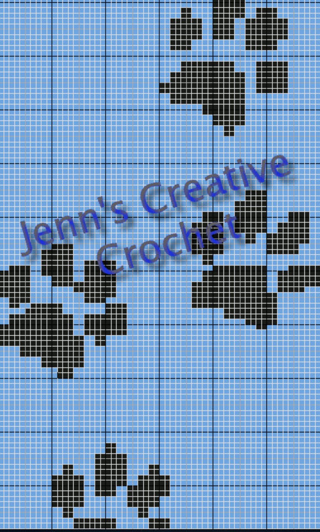 Dog Paw C2c Graph - Etsy