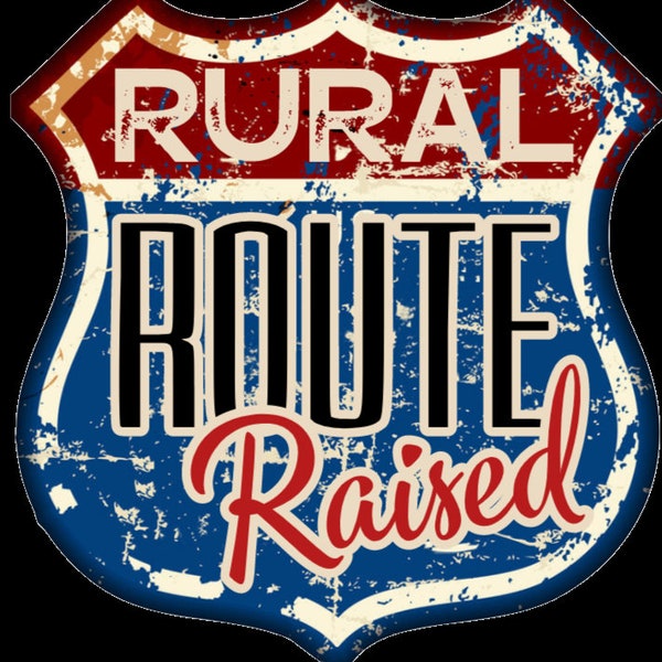 Rural Route Raised Png - Etsy