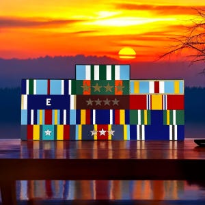 Wall-mounted Military Ribbon Rack – Custom, Larger-than-life Display - Etsy