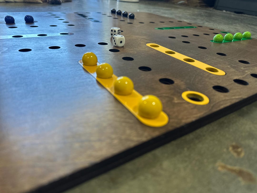 Handcrafted Wahoo Game Board (aggravation/marbles) - Etsy