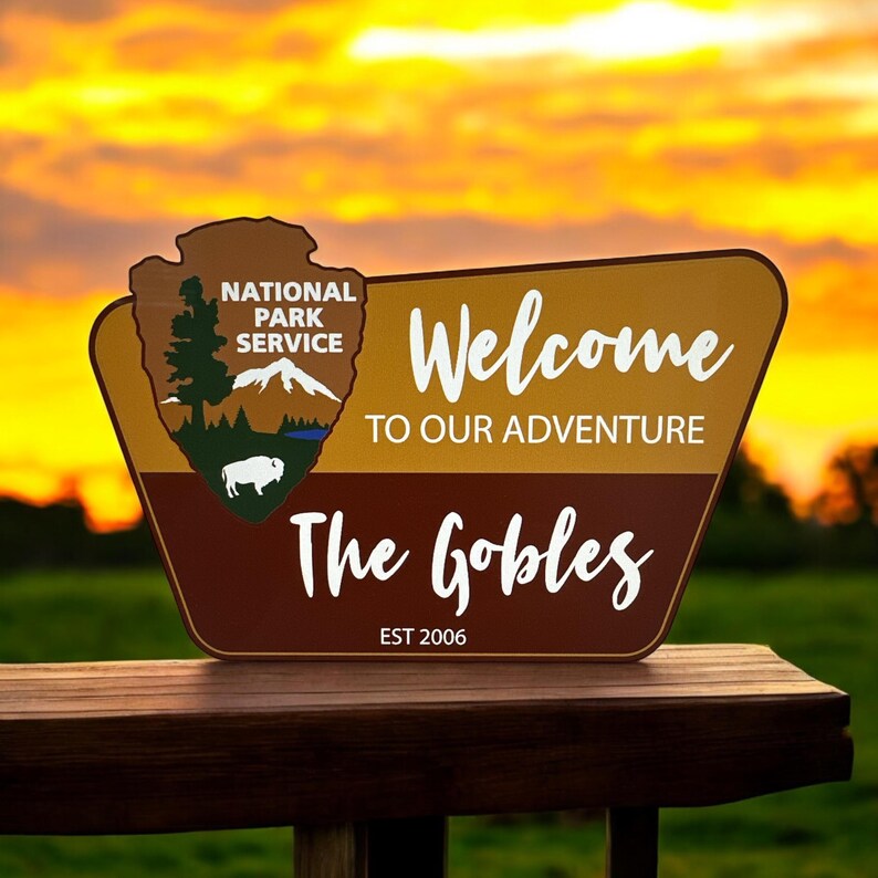 Personalized National Parks Service Sign - Etsy