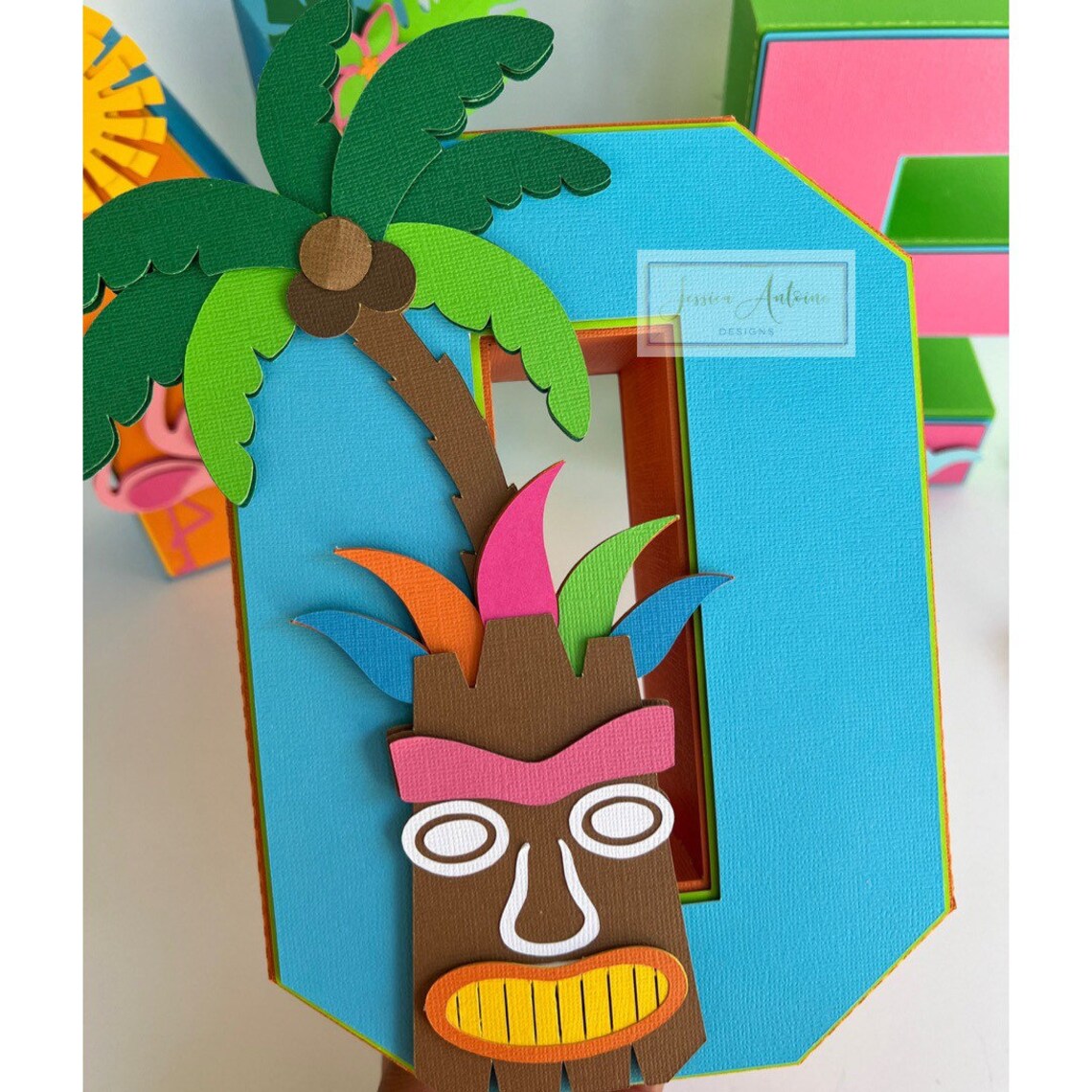 Luau 3D Letters Hawaiian 3D Letters Luau Party - Etsy