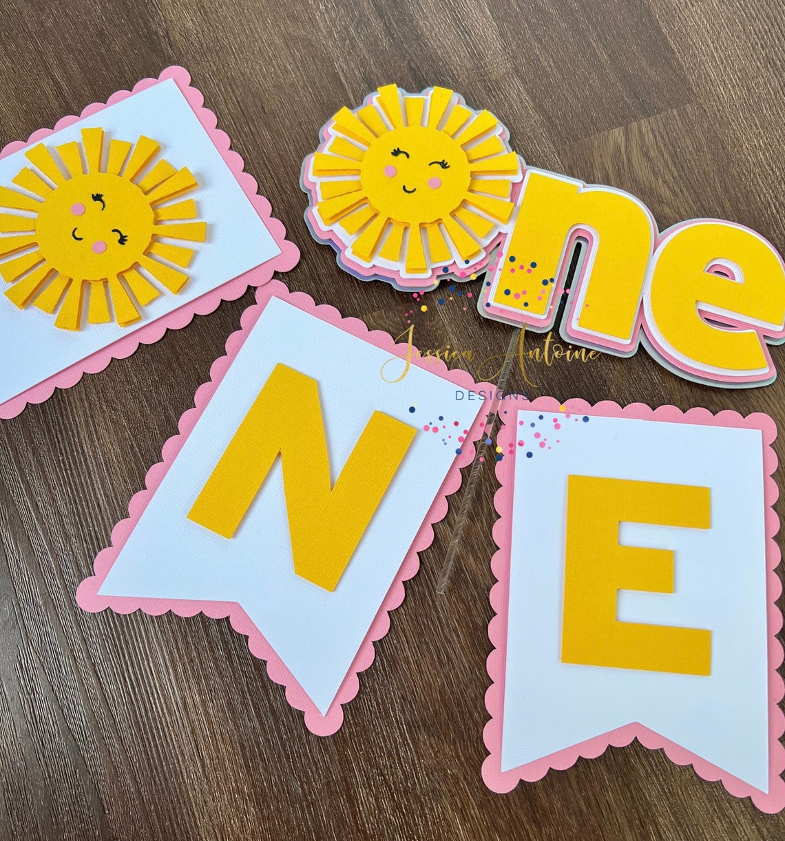 Sun Cake Topper - Sun Banner - Sunshine Smash Cake Set - Etsy