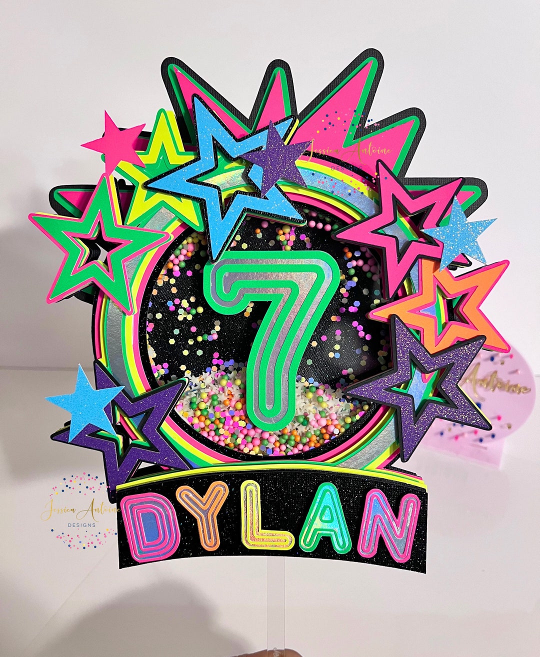 Glow Cake Topper - Etsy