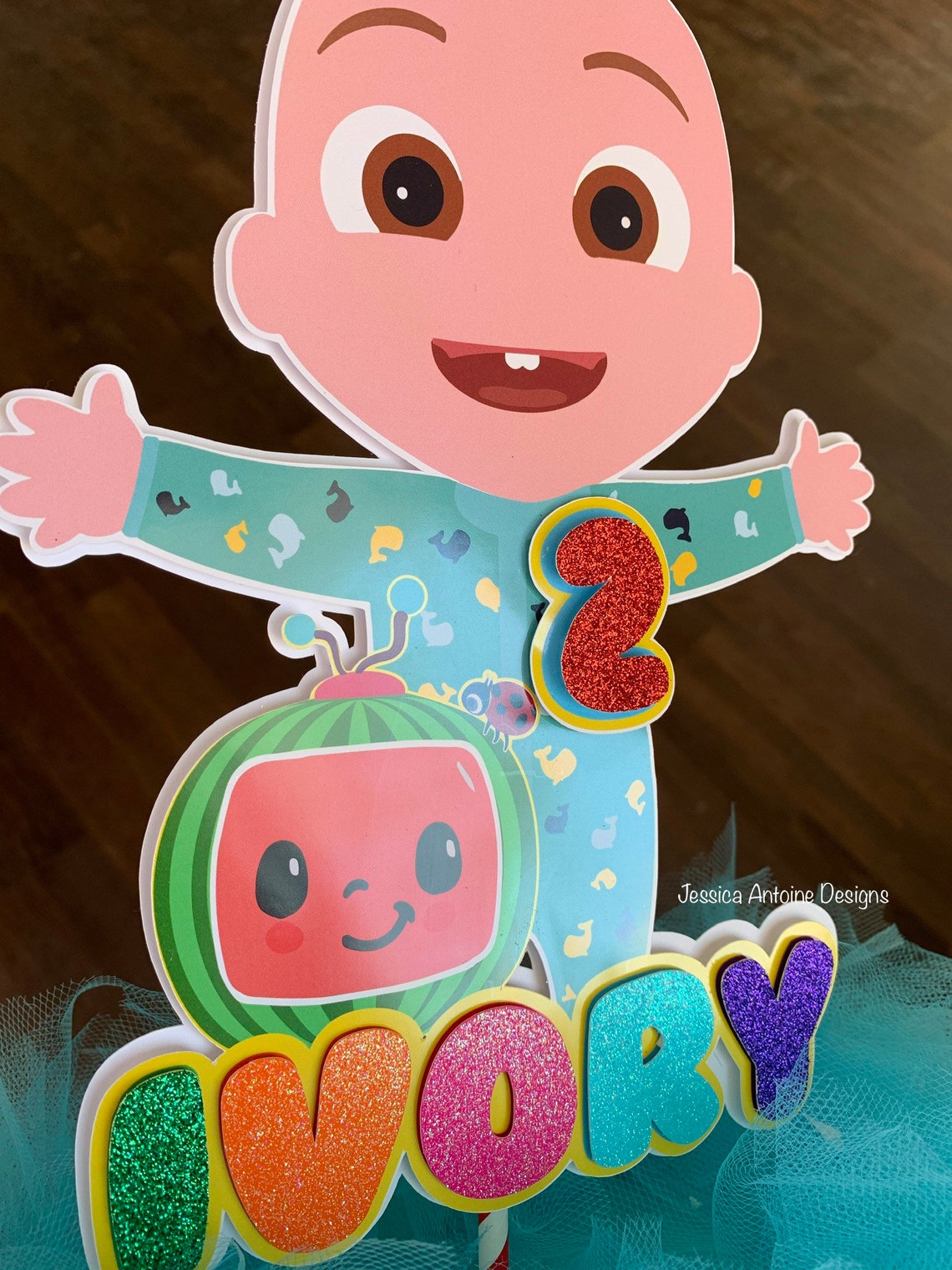Cocomelon Centerpiece Stick Cocomelon Birthday Centerpiece - Etsy