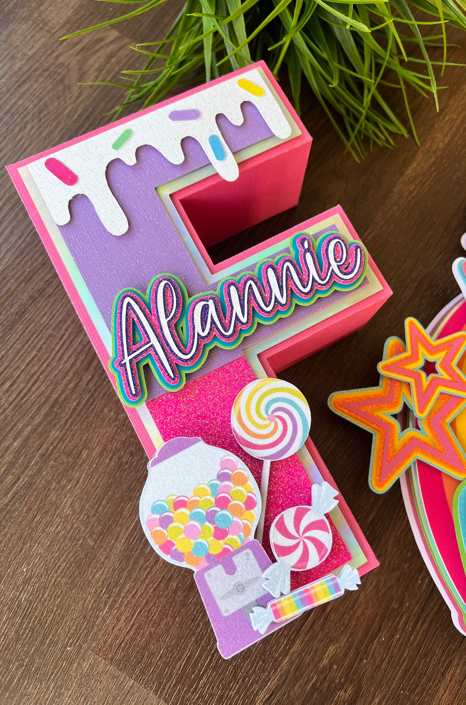 Candy 3d Letters Candy Party Letters - Etsy