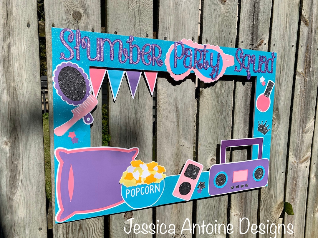 Slumber Party Frame Sleepover Frame Slumber Party - Etsy