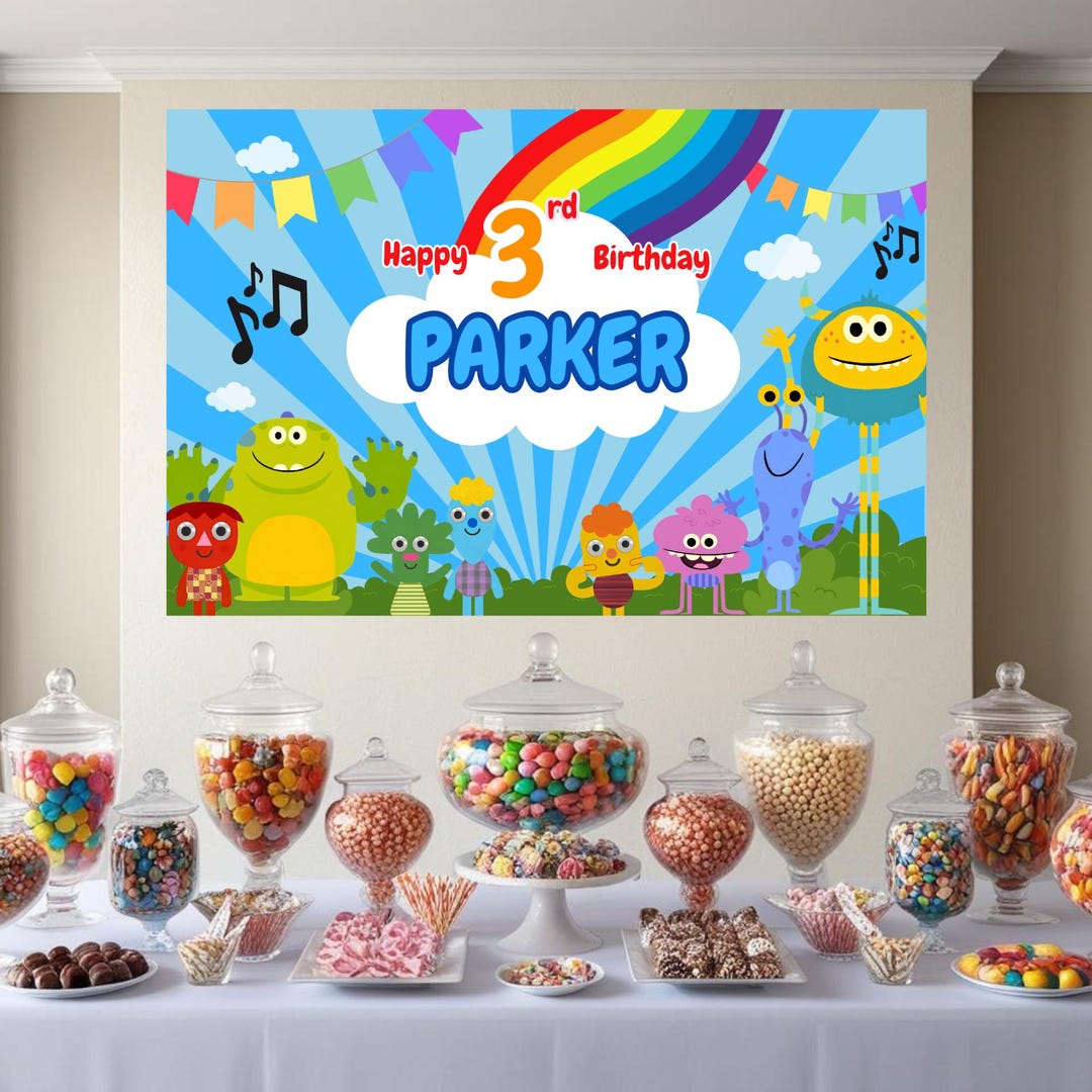 Super Simple Songs Backdrop- Editable Printable Customizable - Etsy