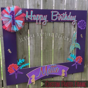 Mermaid Selfie Frame Under the Sea Selfie Frame Mermaid Birthday Party ...
