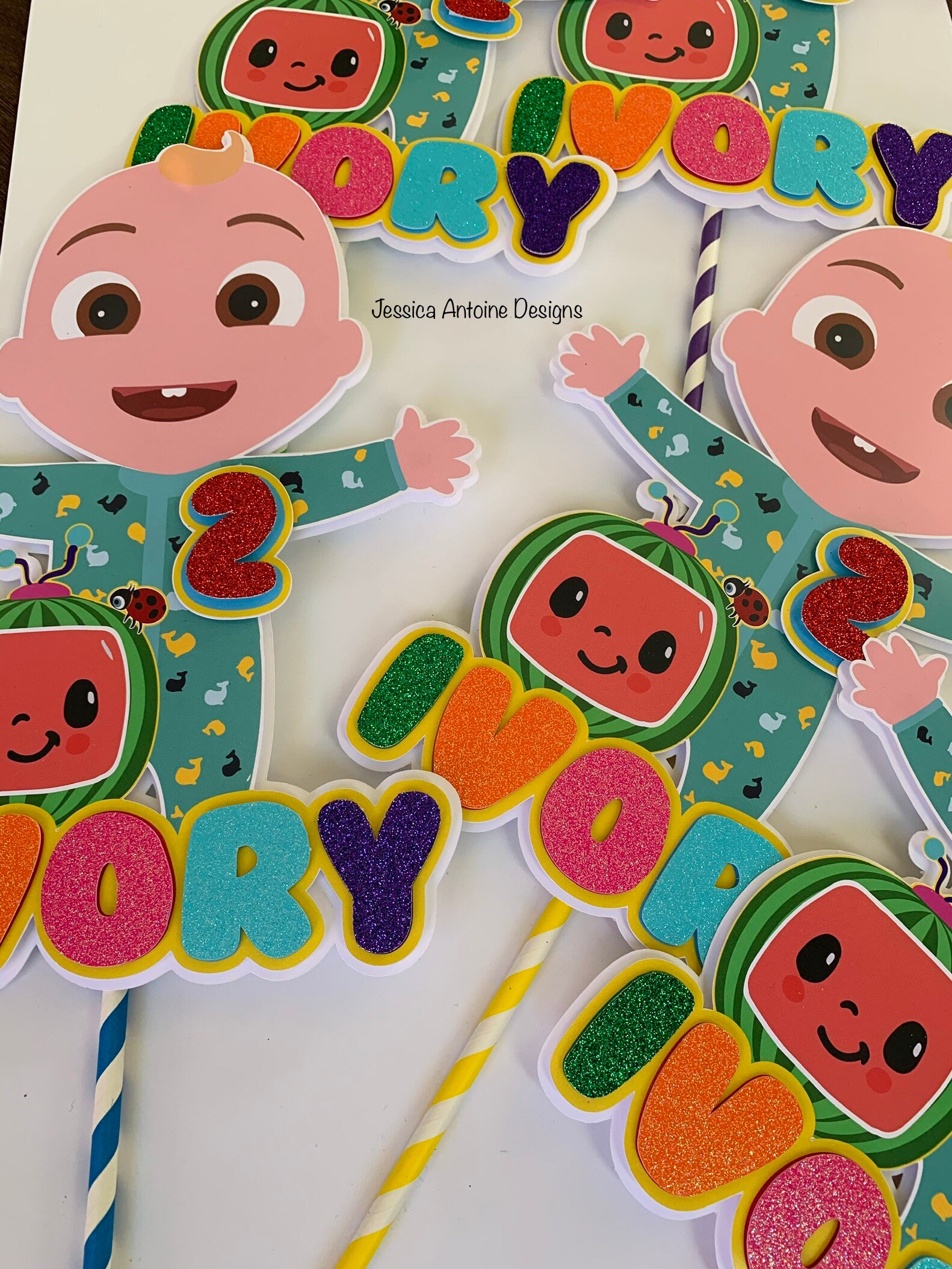 Cocomelon Centerpiece Stick Cocomelon Birthday Centerpiece - Etsy