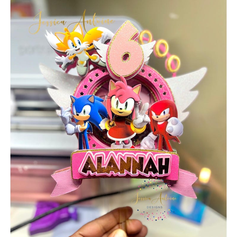 Sonic Cake Topper - Etsy