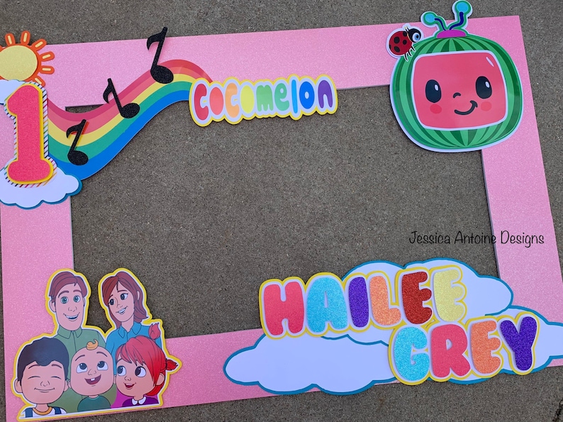 Cocomelon Selfie Frame Cocomelon Photo Frame Board | Etsy